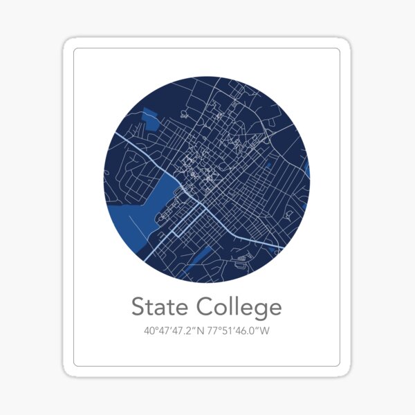 "PSU State College" Sticker for Sale by Rasterize | Redbubble