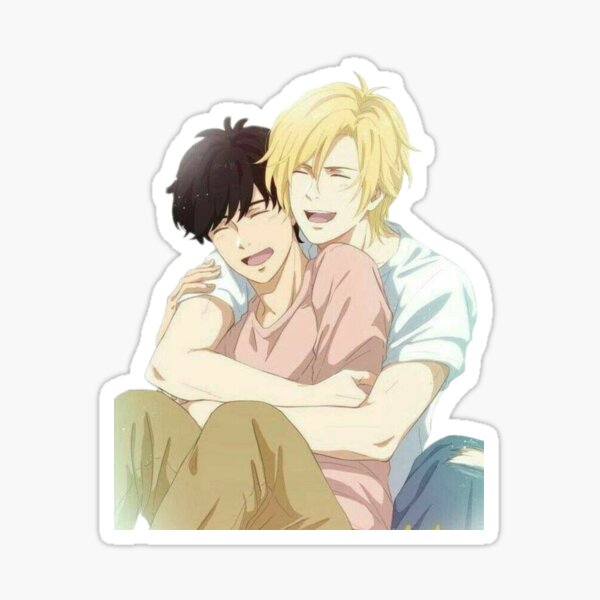"Eiji & Ash" Sticker for Sale by KassV1019 | Redbubble
