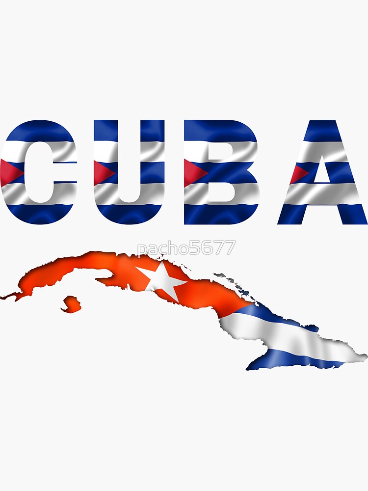 "Cuba, Cuban island, Cuban flag, " Sticker for Sale by pacho5677 ...