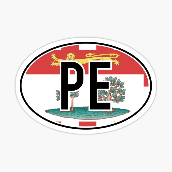 "Prince Edward Island Vehicle Registration Code" Sticker for Sale by ...