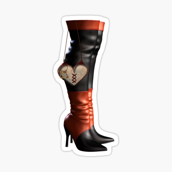 "Leather Boots" Sticker for Sale by LoneAngel | Redbubble