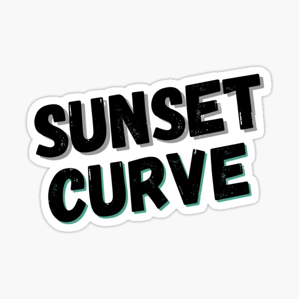 "Sunset Curve Logo" Sticker by MejriStore | Redbubble