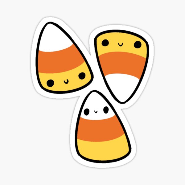 "Candy Corn" Sticker by FarOutStickers | Redbubble