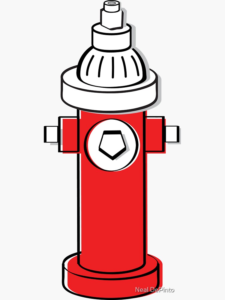 "Fire hydrant" Sticker by nealdepinto | Redbubble
