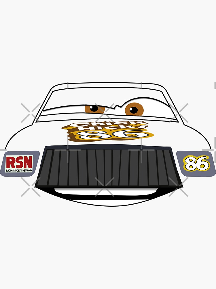 "Chick Hicks" Sticker by BigDayPascal | Redbubble