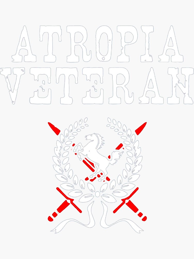 "Veteran Atropia Army War Gift Pride" Sticker by Clayton-Robert | Redbubble