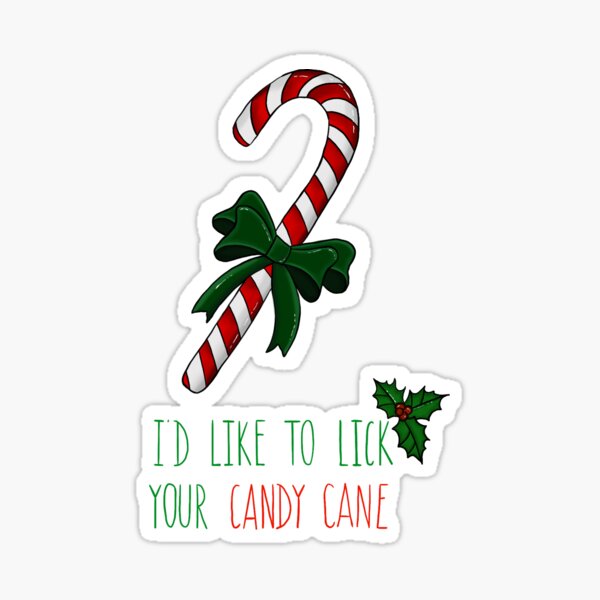 "Candy cane " Sticker by Cluts | Redbubble