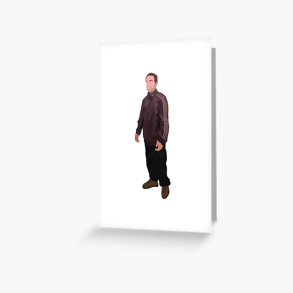 "Robert Pattinson Brown Tracksuit Vector Drawing" Greeting Card by Jess ...