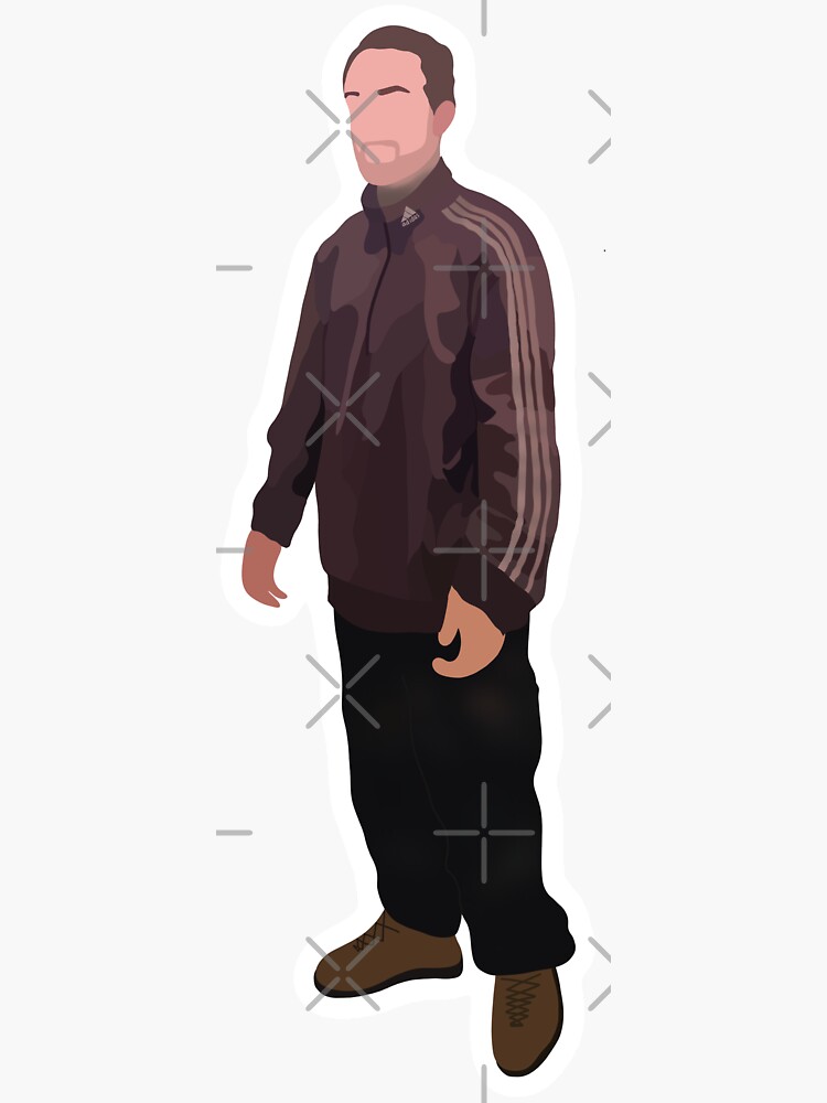 "Robert Pattinson Brown Tracksuit Vector Drawing" Sticker by Jess-16 ...