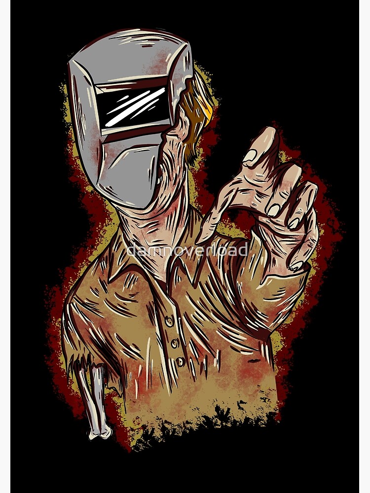 "zombie welder mask" Poster by damnoverload | Redbubble