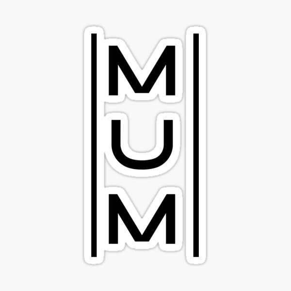 "Mum logo" Sticker for Sale by Tulinenkp | Redbubble
