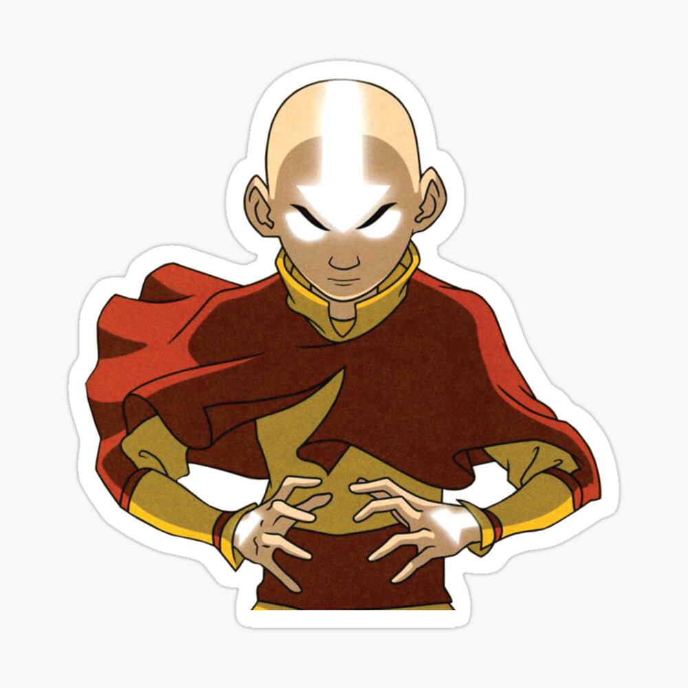 Atla Avatar State Aang Clear Sticker Fandom T Airbender Sticker