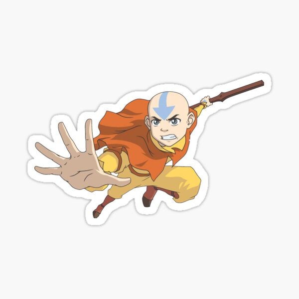 "Avatar Aang Airbending" Sticker for Sale by egrjhn | Redbubble