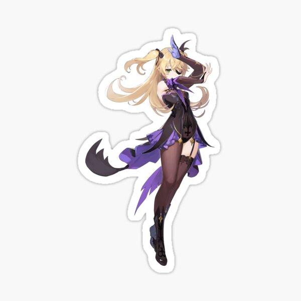 "Fischl - Genshin Impact" Sticker for Sale by Aka-Hanako | Redbubble
