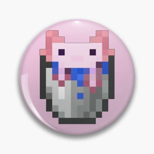"Axolotl Bucket - Minecraft Item" Pin for Sale by -Panda-Monium ...
