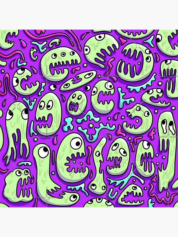 "spooky monster germs for halloween" Poster by mikegues | Redbubble