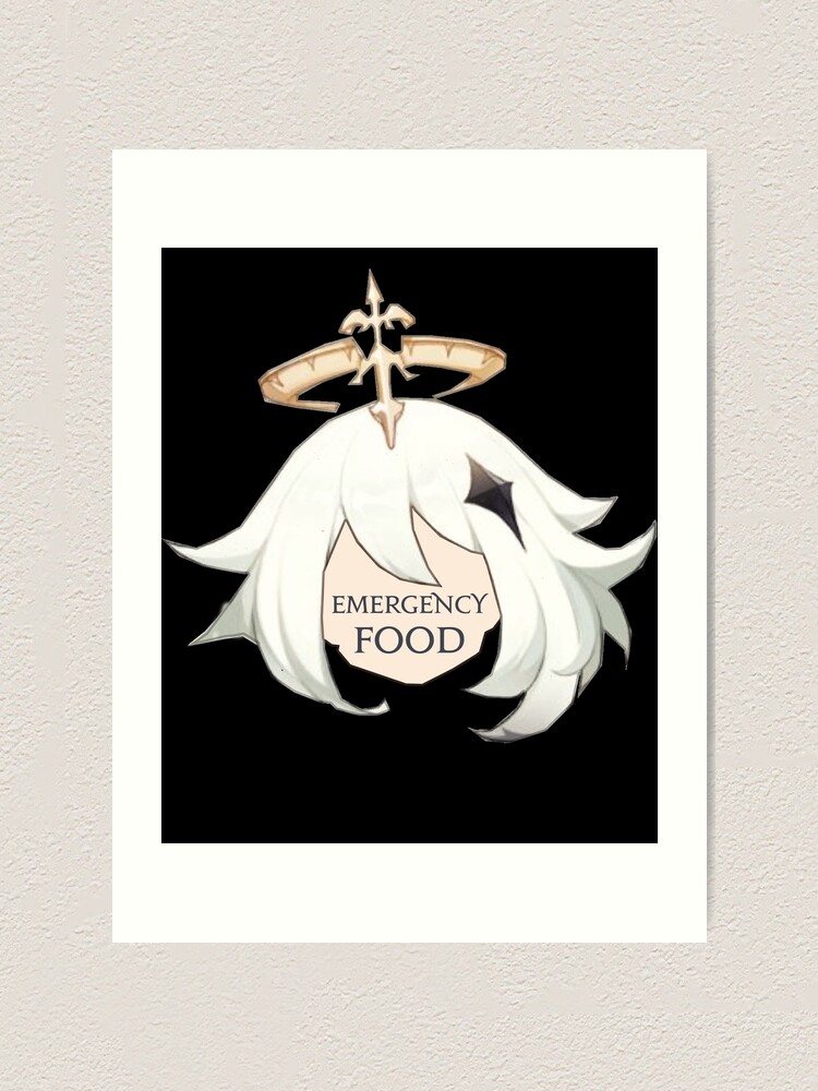 "Emergency Food Paimon Genshin Impact" Art Print by Asiadesign | Redbubble