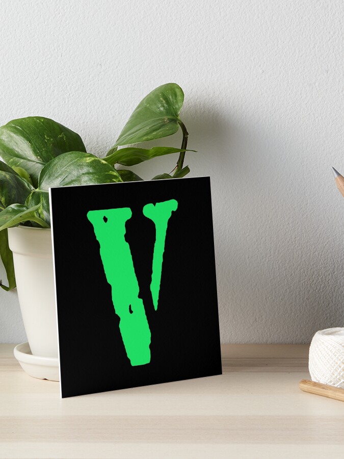 "VLONE design in a capital V in lime green" Art Board Print for Sale by ...