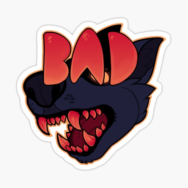 "BAD" Sticker for Sale by ForestFright | Redbubble