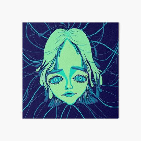 "FROZEN SCIFI CYBORG GIRL HEAD!" Art Board Print for Sale by TYNEY92 ...