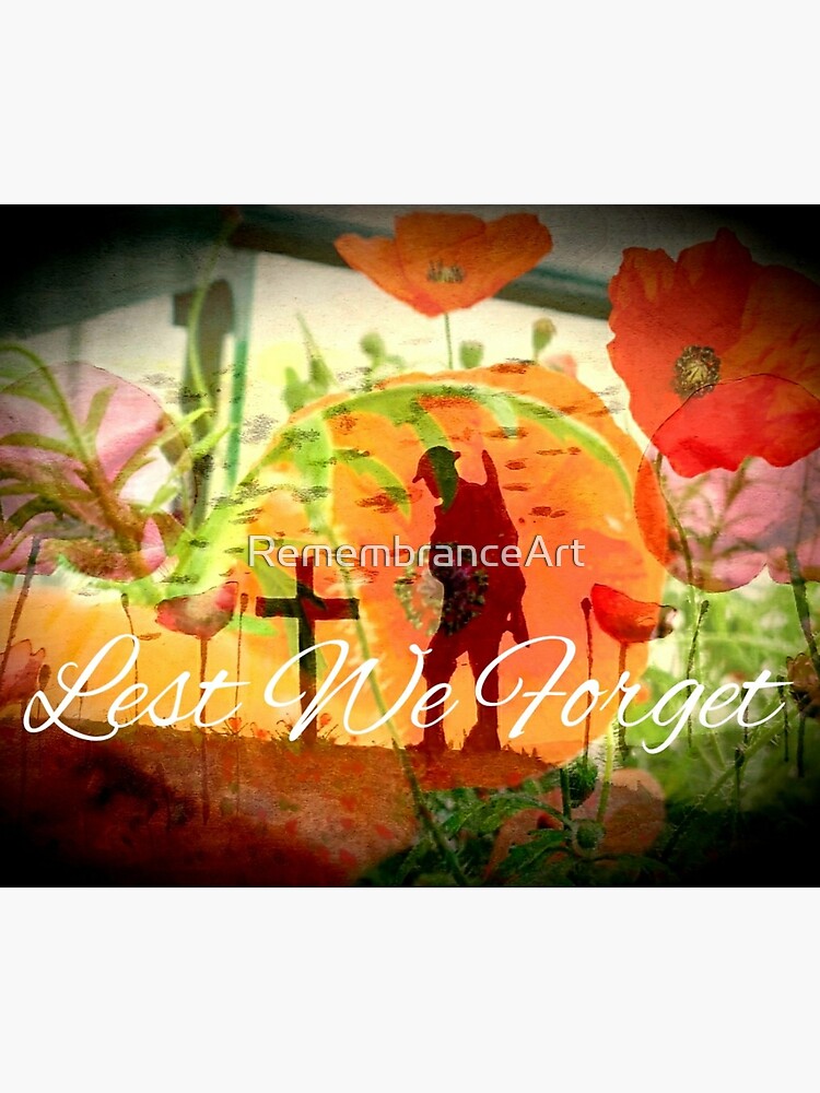 "Lest We Forget " Art Print for Sale by RemembranceArt | Redbubble