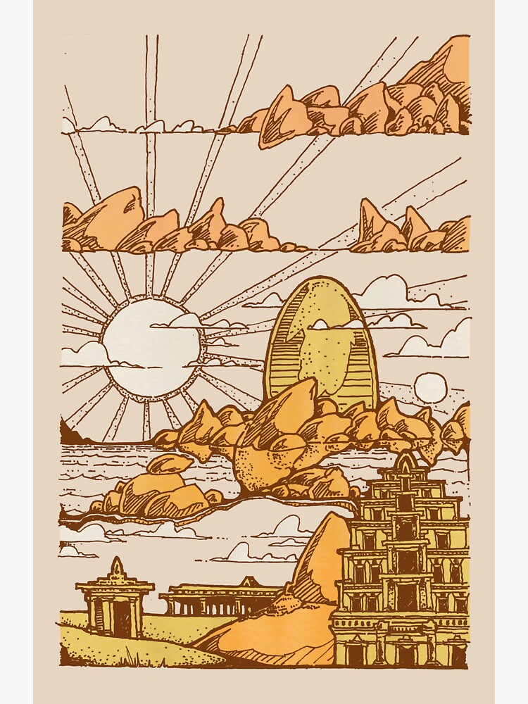 "Temples of Hampi" Sticker for Sale by henrybennett | Redbubble