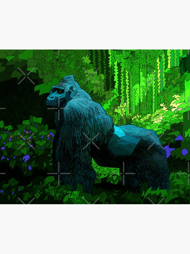 "Silverback" Sticker by bcedraws | Redbubble