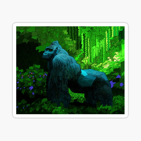 "Silverback" Sticker by bcedraws | Redbubble