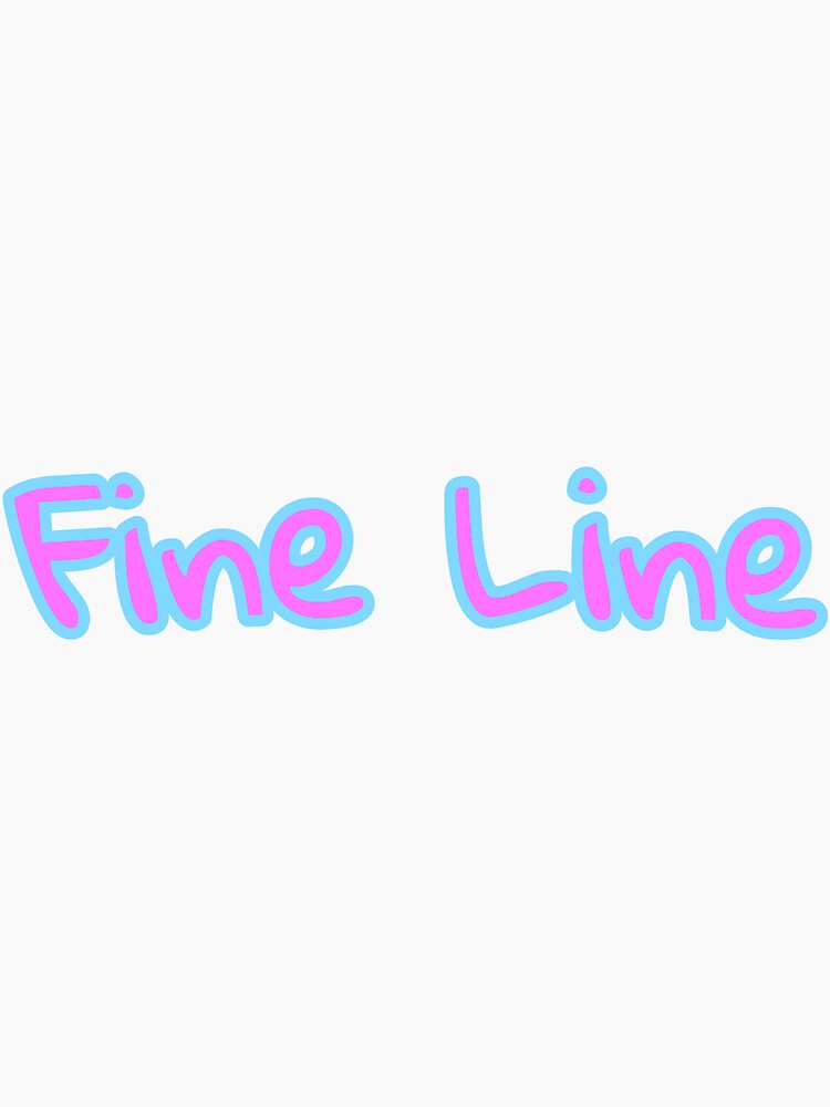 "Fine Line Sticker " Sticker by rachelmeyer817 | Redbubble