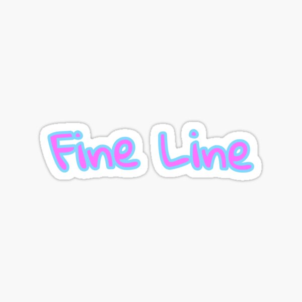 "Fine Line Sticker " Sticker by rachelmeyer817 | Redbubble