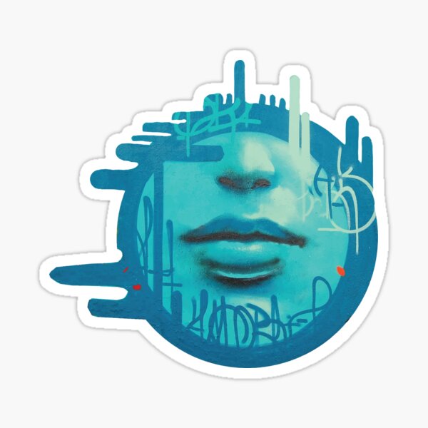 "Graffiti Face" Sticker for Sale by tedLab | Redbubble