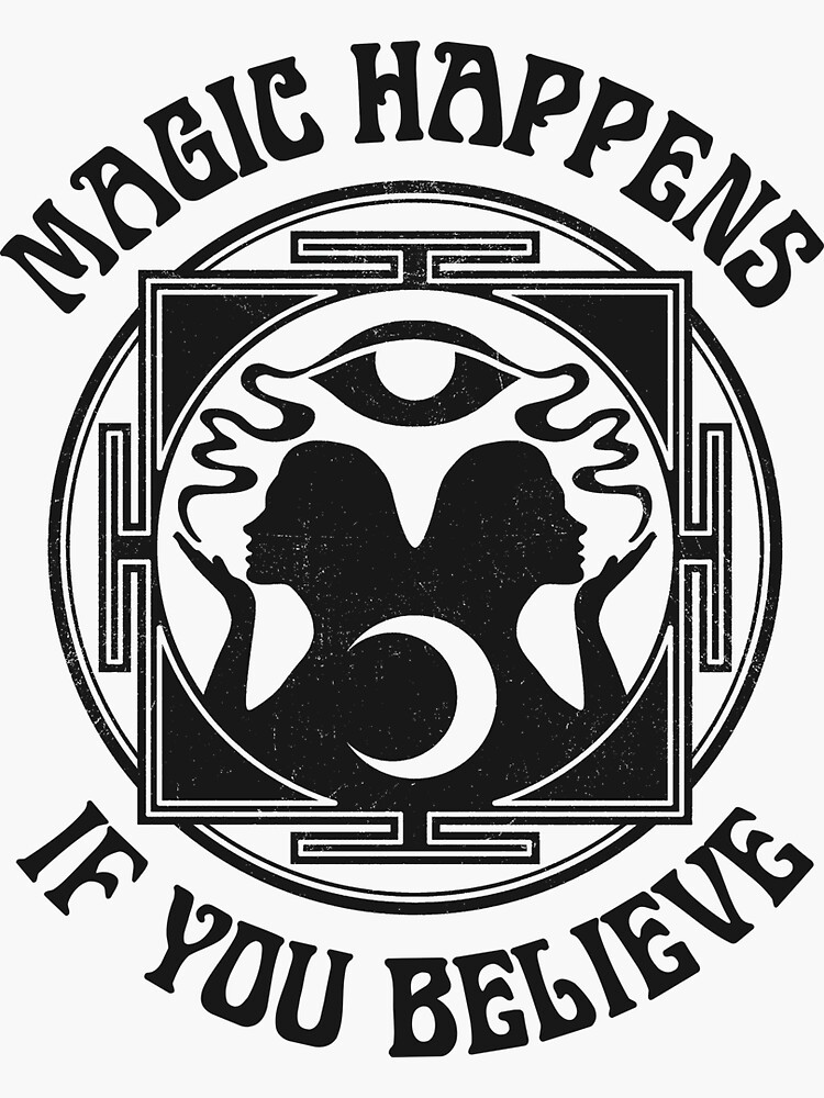"Magic Happens" Sticker for Sale by henrybennett | Redbubble