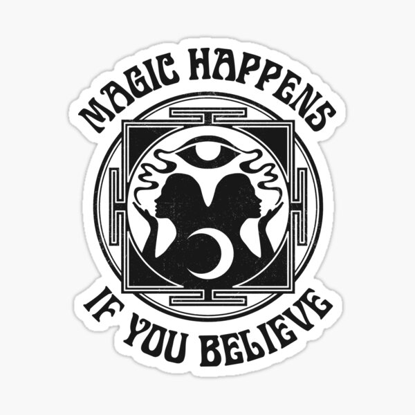 "Magic Happens" Sticker for Sale by henrybennett | Redbubble