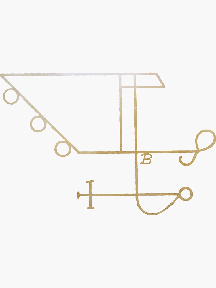 "Valefar sigil" Sticker for Sale by MetaPhyStore | Redbubble