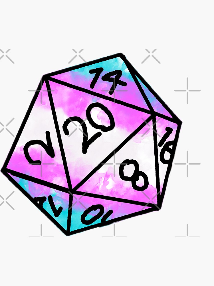 "Pride Dice - Trans" Sticker for Sale by AdrianeTempest | Redbubble