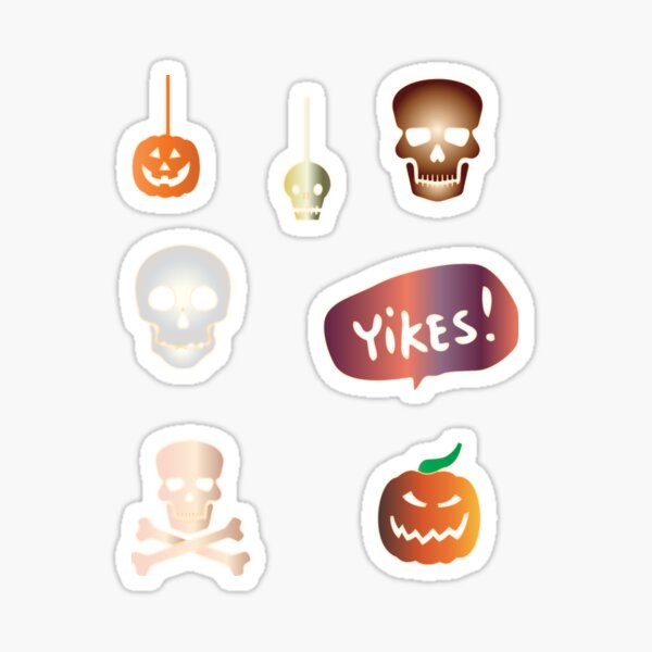 "Halloween sticker pack" Sticker for Sale by THEWGC | Redbubble
