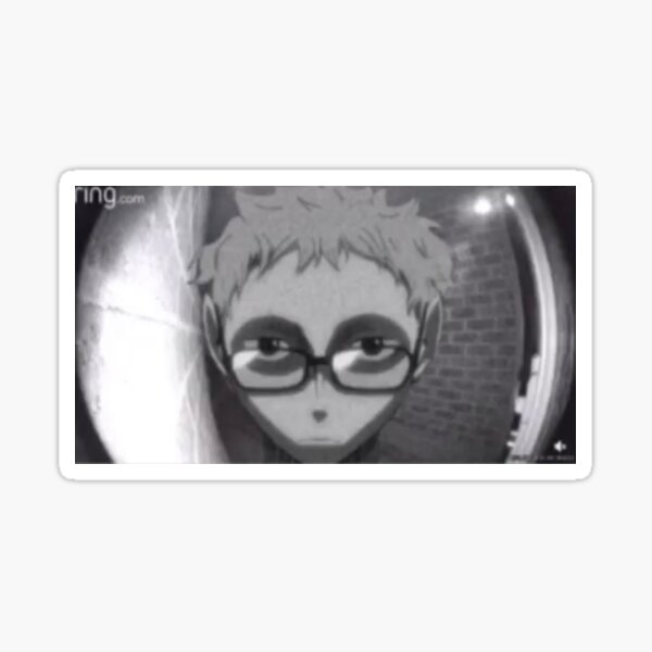 "fisheye tsukki" Sticker for Sale by jannickesb | Redbubble