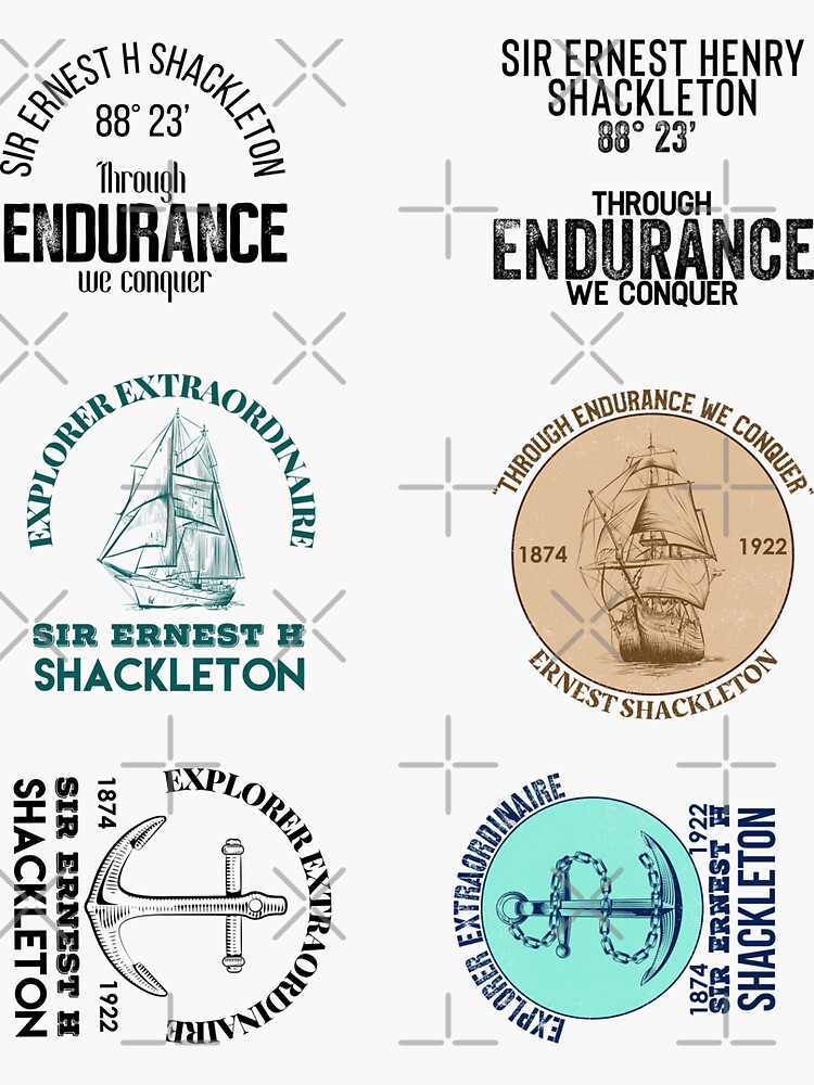 "Sir Ernest Shackleton - Endurance" Sticker for Sale by PacificStreams ...