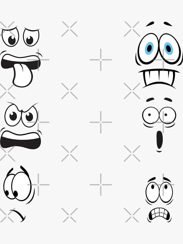 "Scary face stickers" Sticker by dineshv | Redbubble