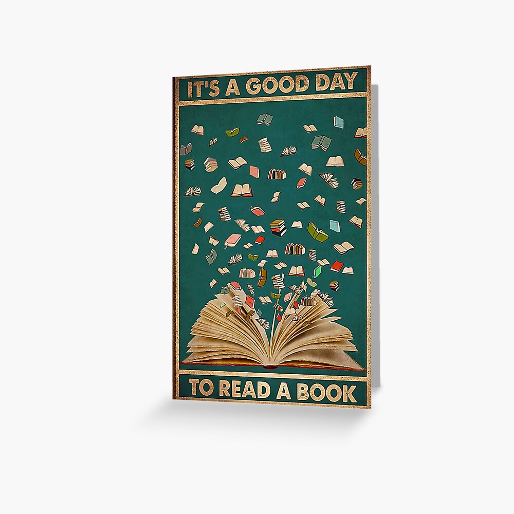"It's a good day to read a book vintage poster, Mental Health Poster ...