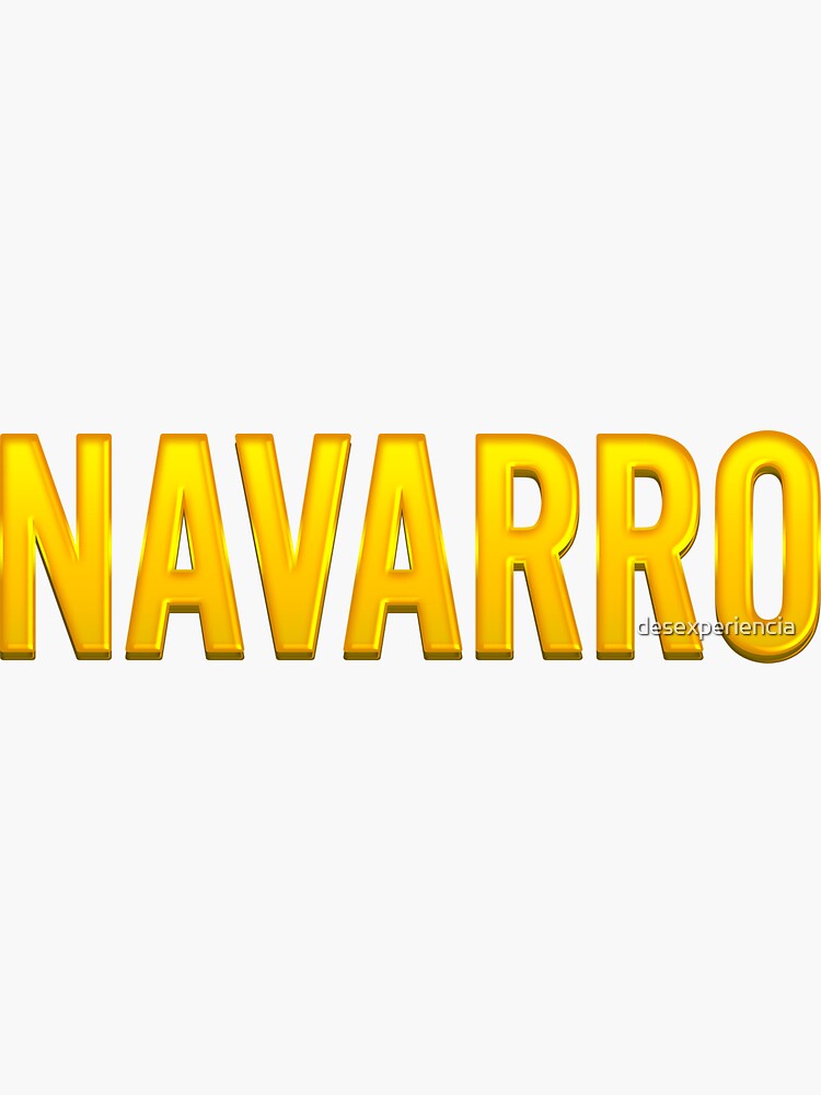 "Navarro Family Name" Sticker for Sale by desexperiencia | Redbubble
