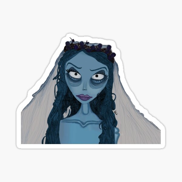 "Emily, Corpse Bride" Sticker by Noural | Redbubble