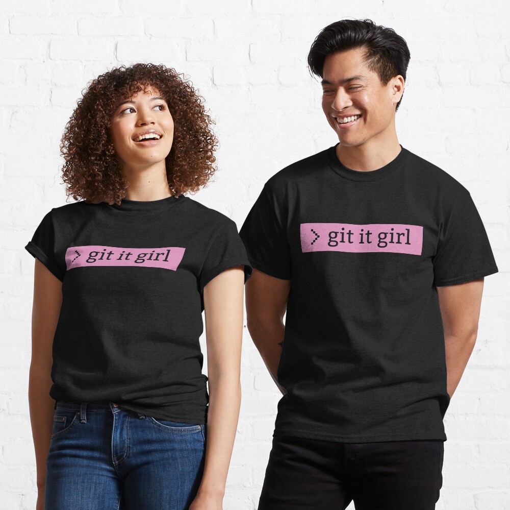 "Git it Girl - for programmer and web developper girls and women - Pink ...
