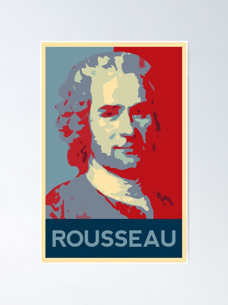 "Jean-Jacques Rousseau poster" Poster by SozioNiko | Redbubble