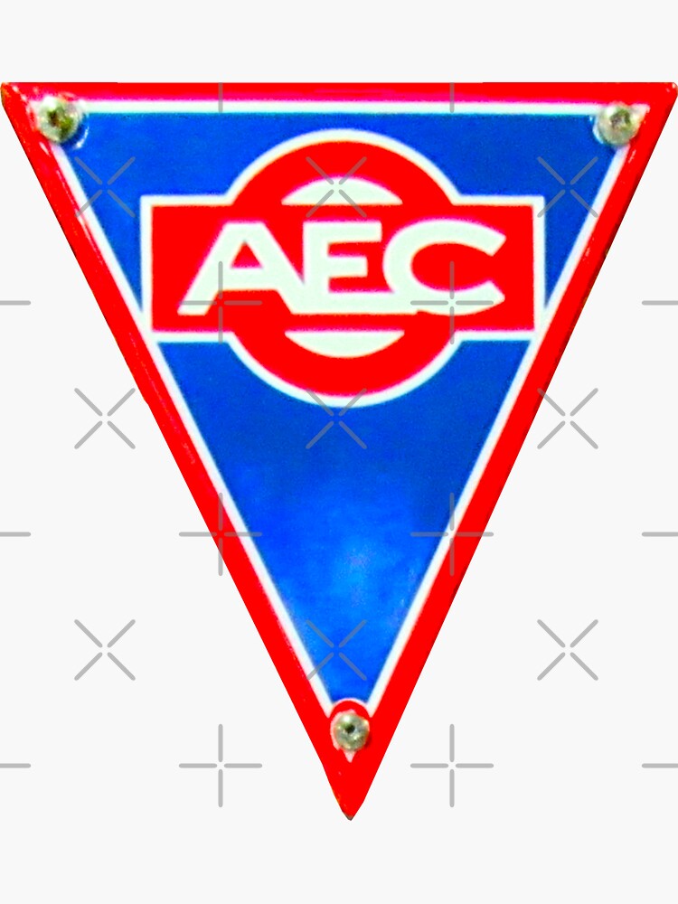 "Vintage AEC commercial vehicle grille badge" Sticker for Sale by ...