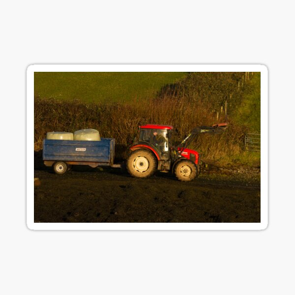 "Tractor and trailer" Sticker for Sale by jon77lees | Redbubble