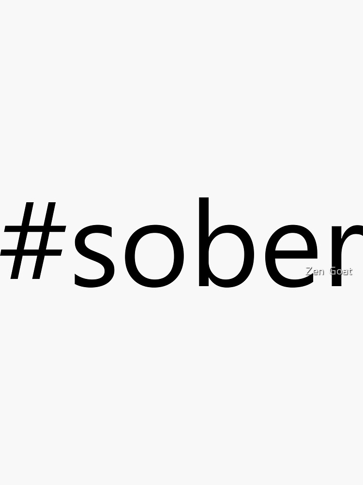 " #Sober Design for those in Recovery from Addiction (Black Font ...