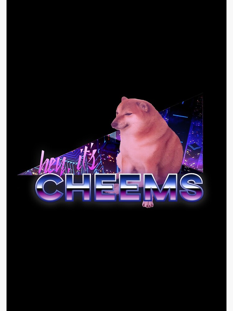 "hey, it's Cheems - 80s aesthetic" Spiral Notebook by Ettore13 | Redbubble