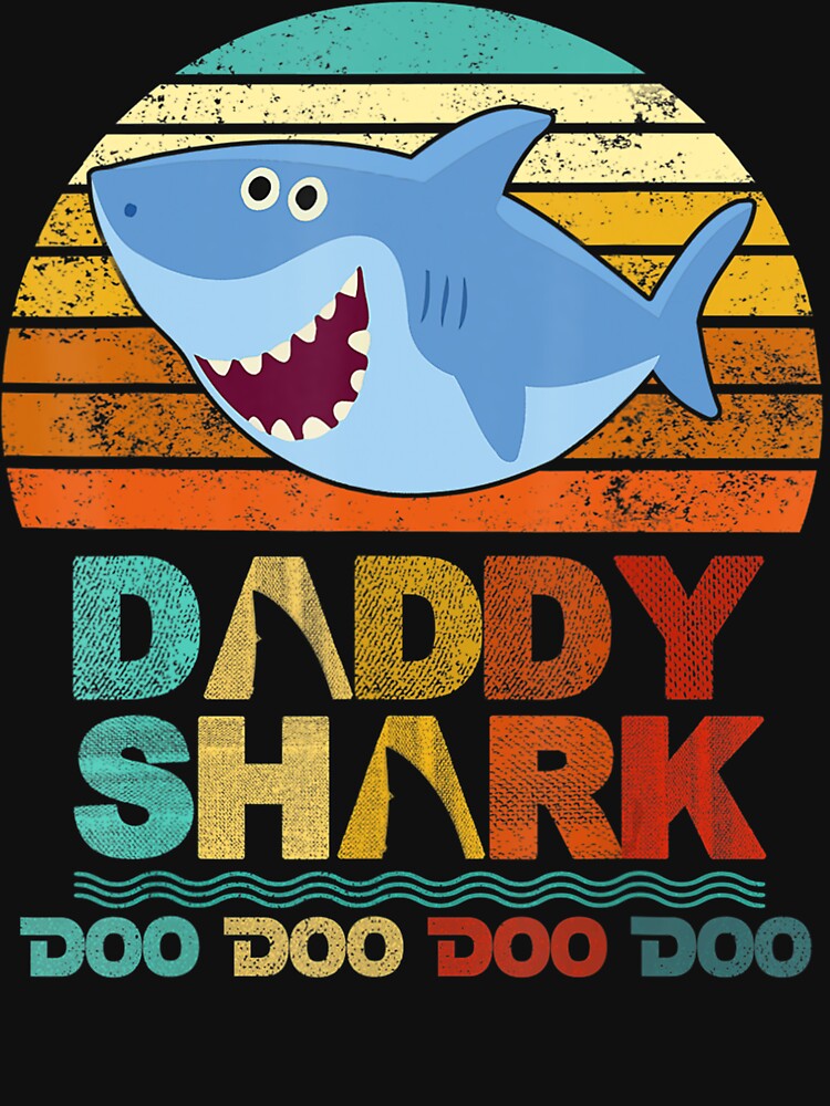 "Daddy shark" T-shirt for Sale by lythanhkhiem | Redbubble | daddy ...