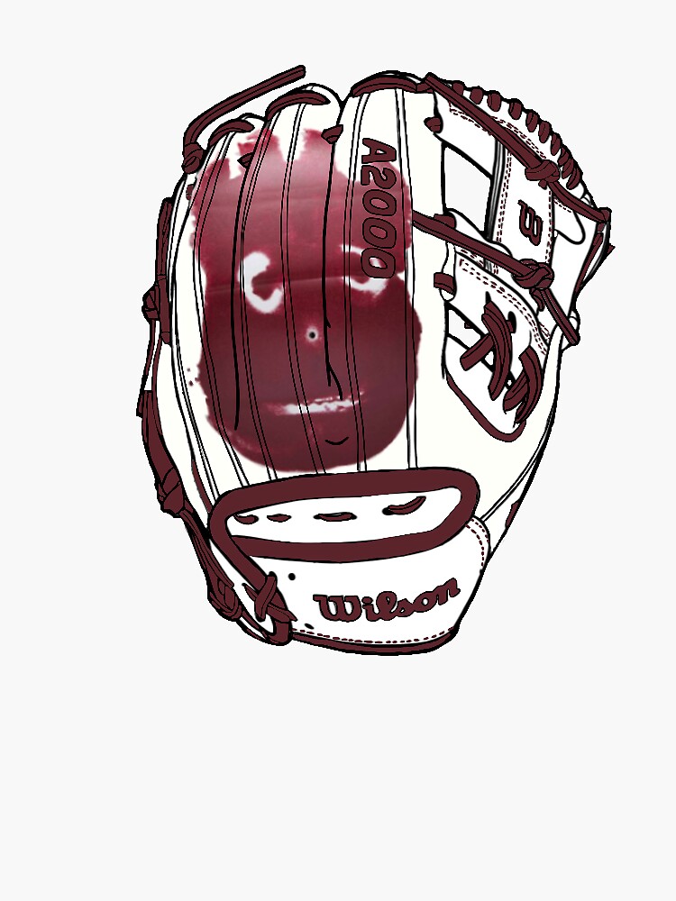 "Castaway Wilson A2000 Glove" Sticker for Sale by julioluciano | Redbubble